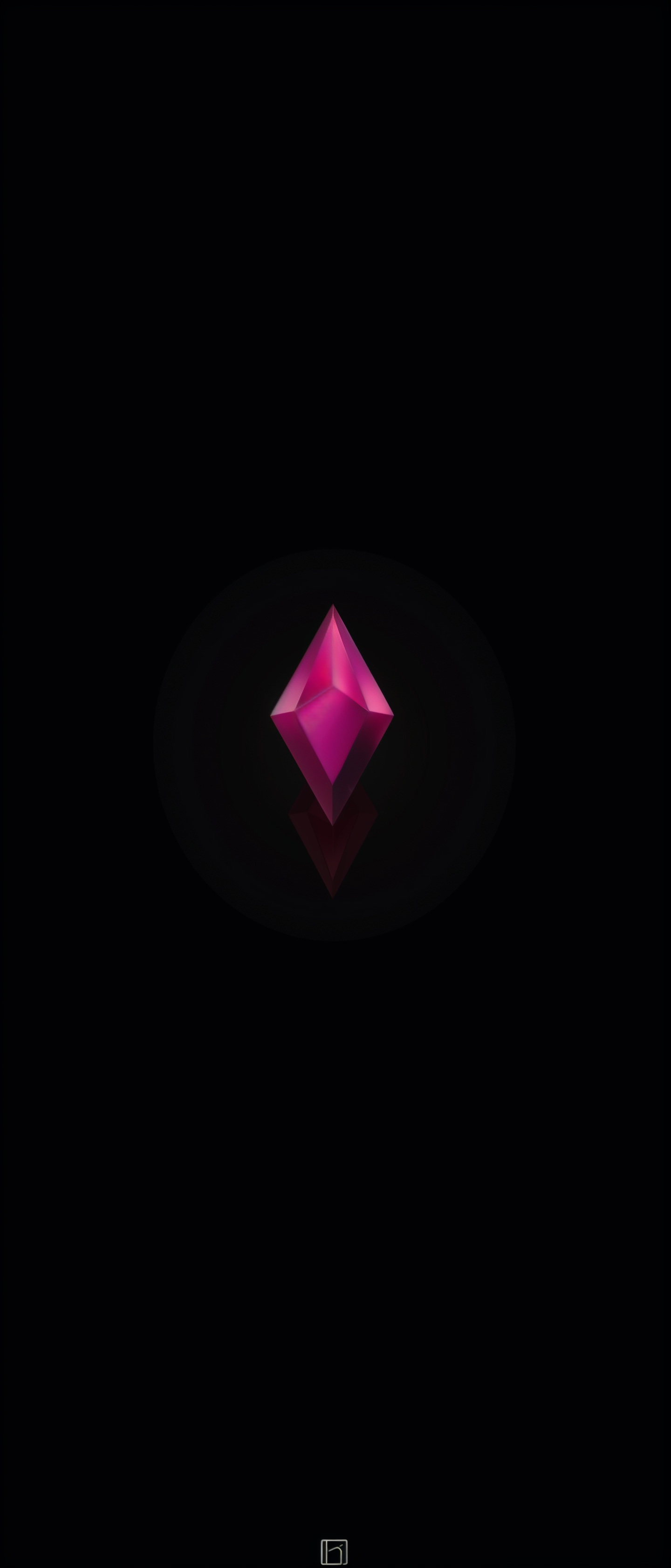 Neon Diamond Minimal Smartphone Wallpaper