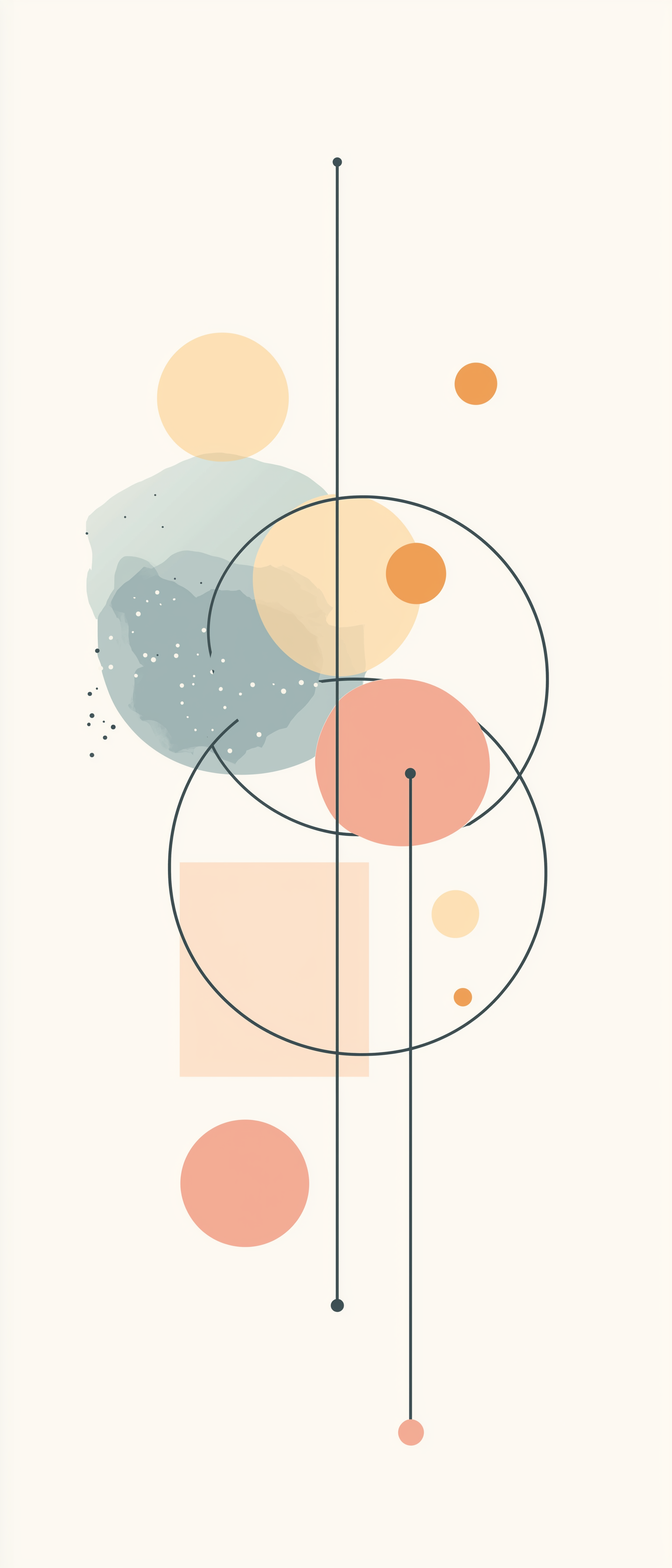Minimalist Geometric Shapes Smartphone Wallpaper