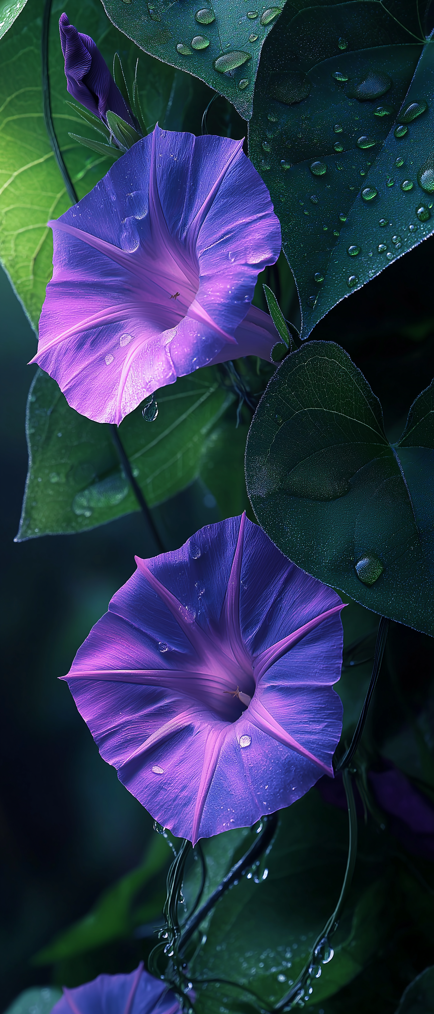 Morning Glory Vine Smartphone Wallpaper